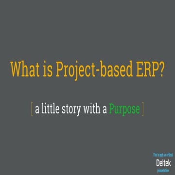 What is Project-based ERP? | PPT