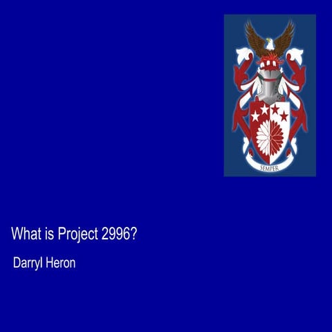 What is project 2996? | PPT