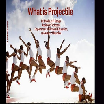 Projectile in Sports | PDF