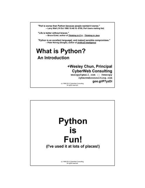 Python Presentation