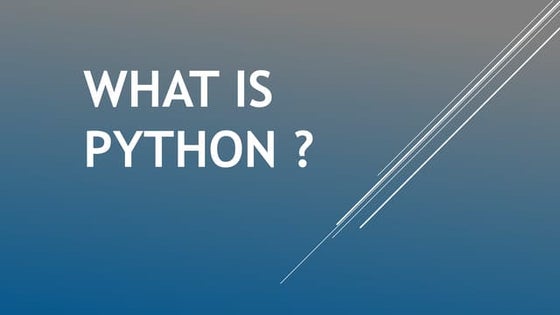 Rapid Prototyping with Python | PPT