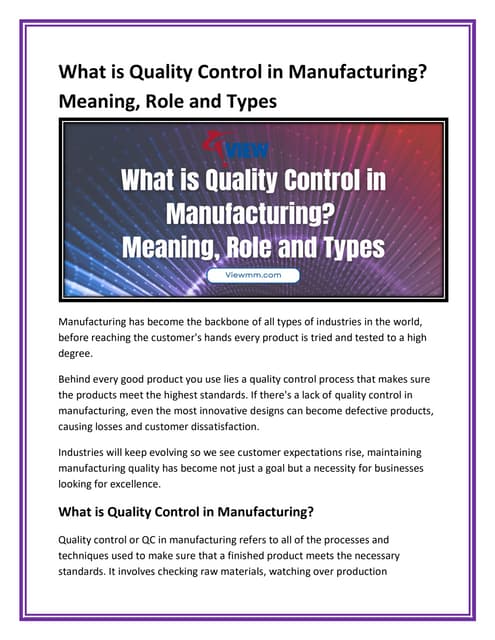 Factors affecting quality | PPTX
