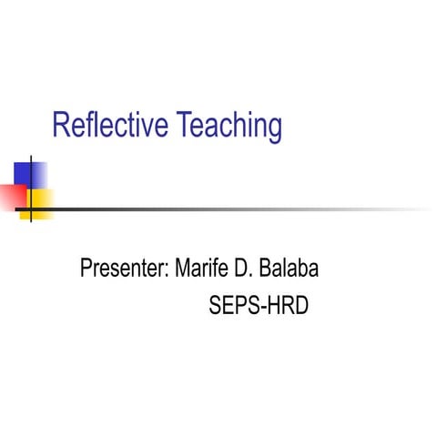 Reflective Network Therapy - a brief introduction how it works | PPT