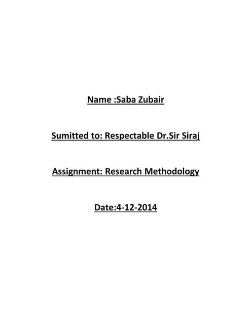 Research chapters 1 3 | PPTX