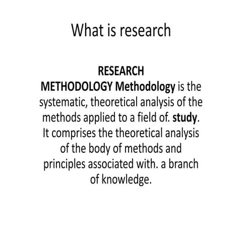 What is research | PPT