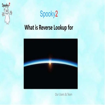 What Is Reverse Lookup For | PPTX