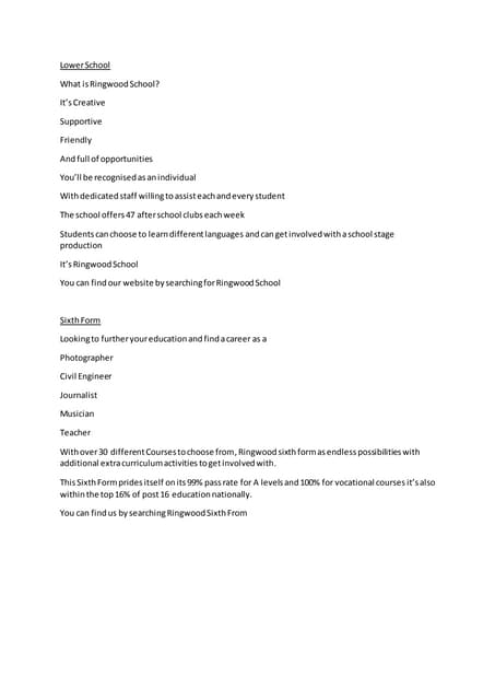 SCRIPT FOR RADIO AD | PDF