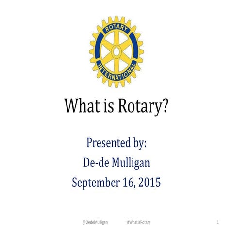 What is Rotary? | PPTX