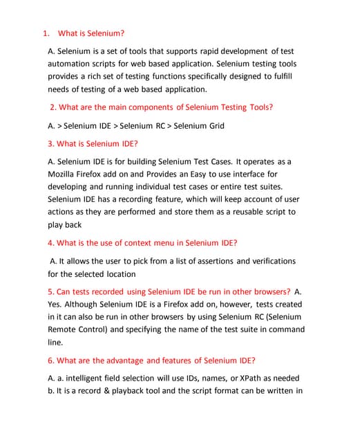 Introduction To Selenium Pptx Browsers Computer Software And Applications