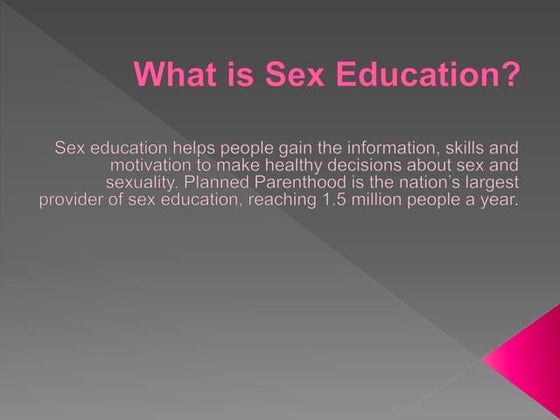 Sex education | PPT