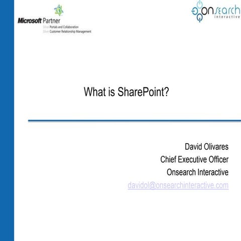 What is SharePoint 2013? | PPT