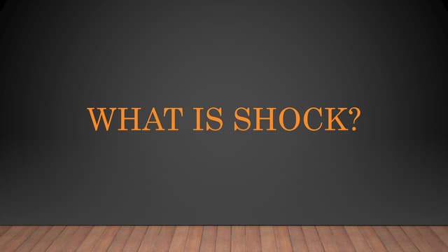 First aid for Shock - Nursing students.pptx