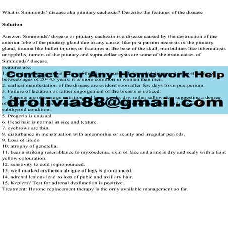 What is Simmonds’ disease aka pituitary cachexia Describe the featu.pdf