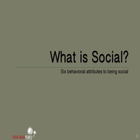 What is social? | PDF