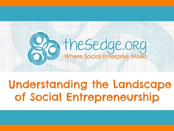 Social Enterprise Business Model Canvas landscape | PPT