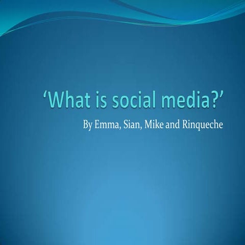What Is Social Media? | PPTX