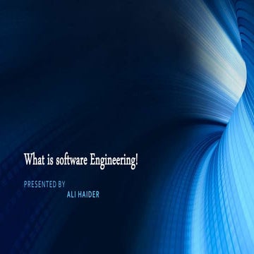 What is software Engineering! | PPT