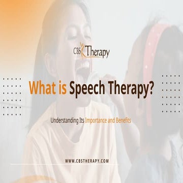 Introduction to Speech Therapy and Who Can Benefit from Speech Therapy ...