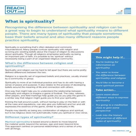 What is spirituality | PDF | Spirituality | Religion & Spirituality