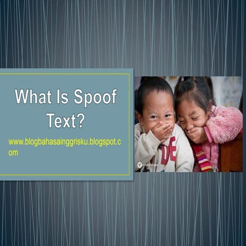 What is spoof text | PPT