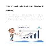 What Is Stock Split: Definition, Reasons & Example