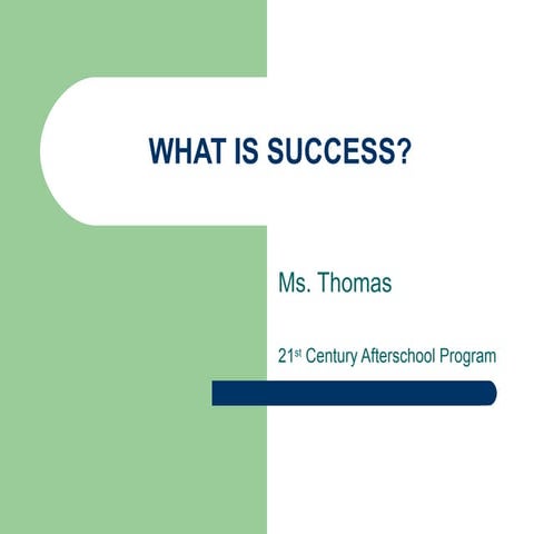 What Is Success | PPT