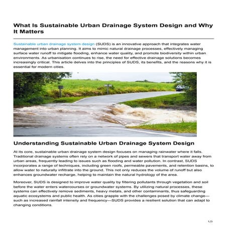 What Is Sustainable Urban Drainage System Design and Why It Matters.pdf