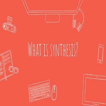 What is Synthesis? | PPTX