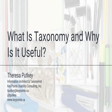 What Is Taxonomy and Why Is It Useful? | PDF