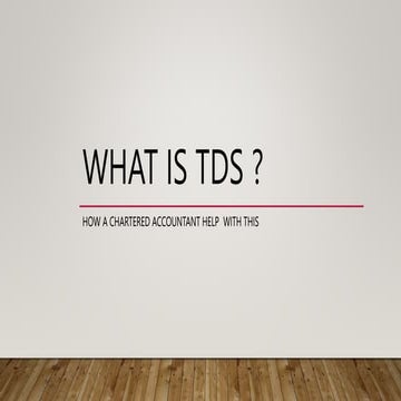 What IS TDS.pptx