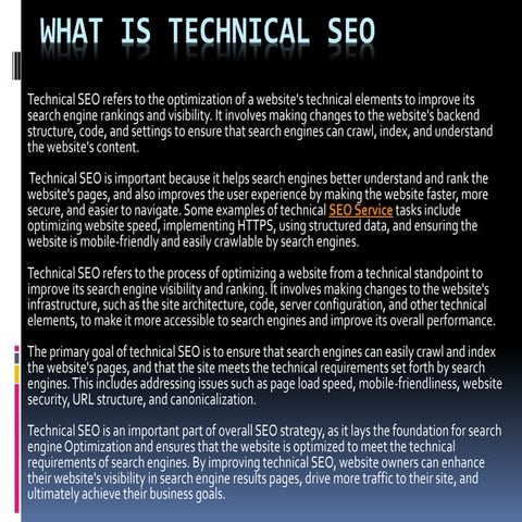What is Technical SEO? | PPTX
