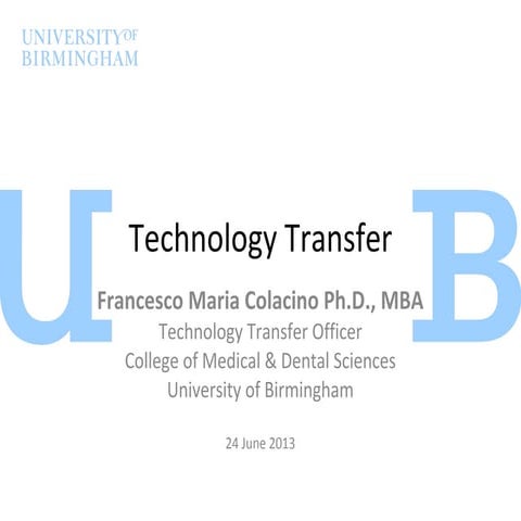 What is technology transfer | PPT