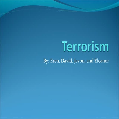 What is terrorism | PPT