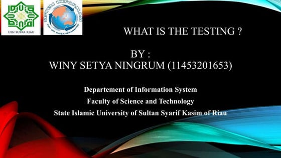 Fundamentals of testing | PPT