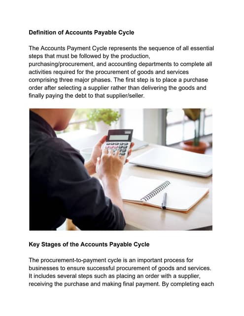 The Accounts Payable Process | PPT