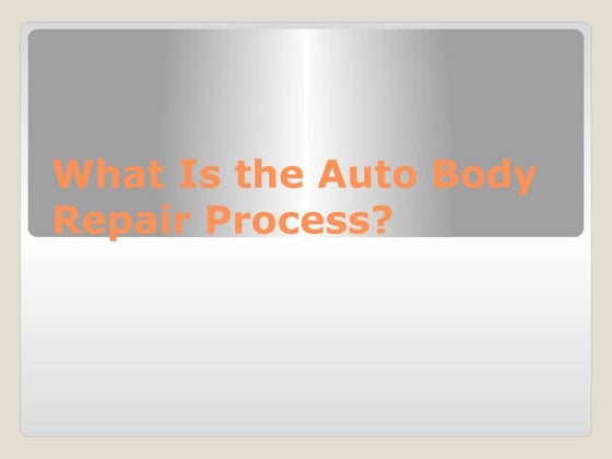 Auto Body Paint | PPT