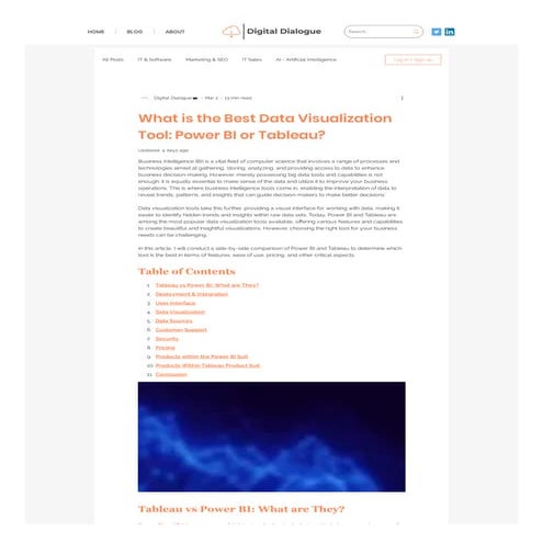 What is the Best Data Visualization Tool: Power BI or Tableau? | PDF | Cloud Computing | Internet