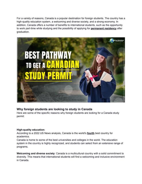 Study in Canada | PPT