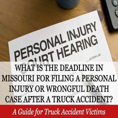 What is the Deadline in Missouri for Filing a Personal Injury or ...