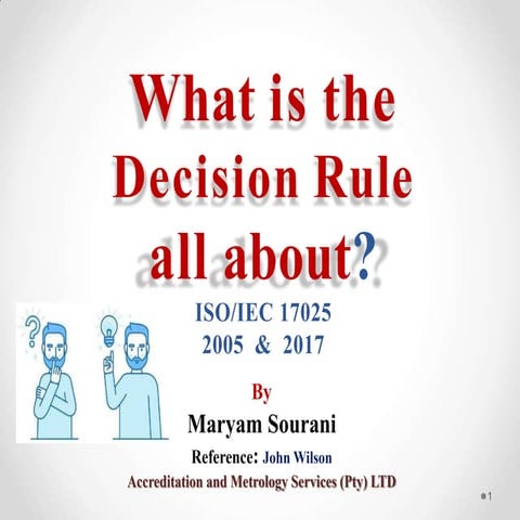 What is the decision rule all about? | PPTX