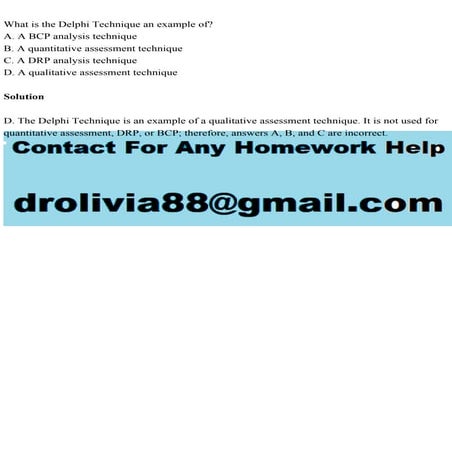 What is the Delphi Technique an example ofA. A BCP analysis techn.pdf