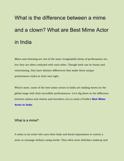 Best Mime Artist Srikanta Bose In India.pdf