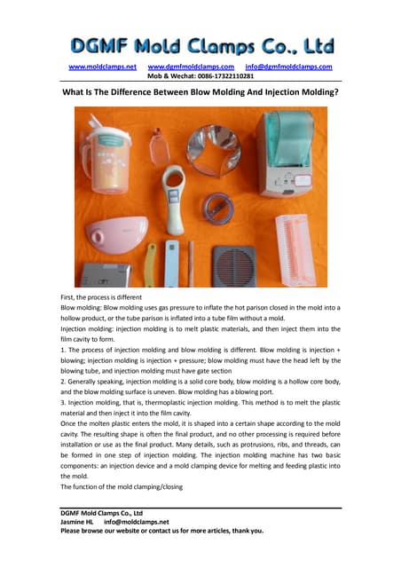 Basics of Plastic Injection Molding | PDF | Science