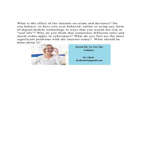 What is the effect of the internet on crime and deviance Do you.docx