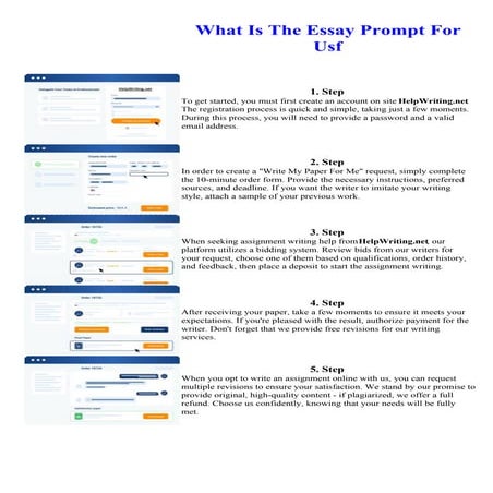 What Is The Essay Prompt For Usf | PDF