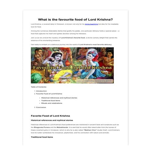 What is the favourite food of Lord Krishna.pdf