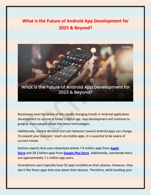 10 Mobile App Development Trends to Watch in 2024. | PPT