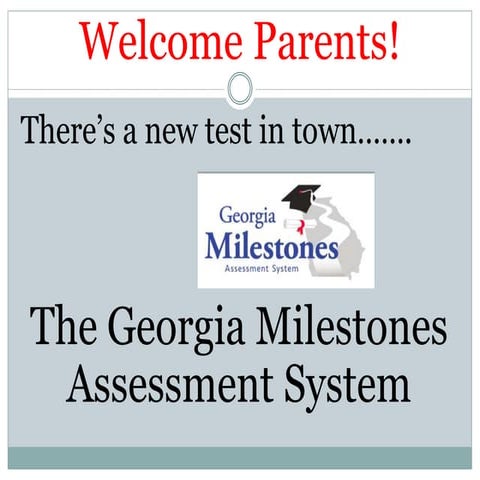 What is the Georgia Milestones Assessment System? | PPT
