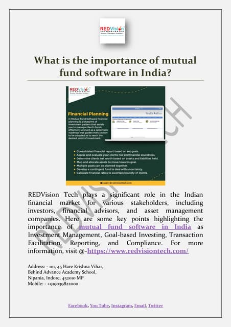 Why Mutual Fund Software in India present stake.pdf