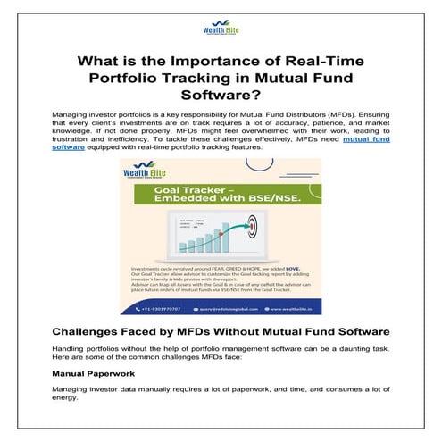 Which features make mutual fund software a sleek and seamless ...